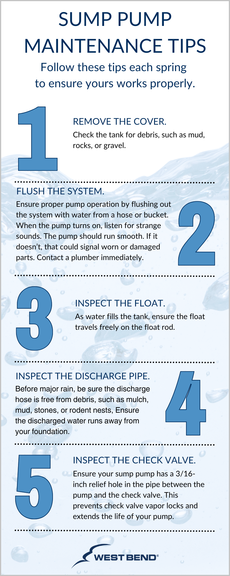 Tips To Ensure Your Sump Pump Is Ready For Spring Infographic